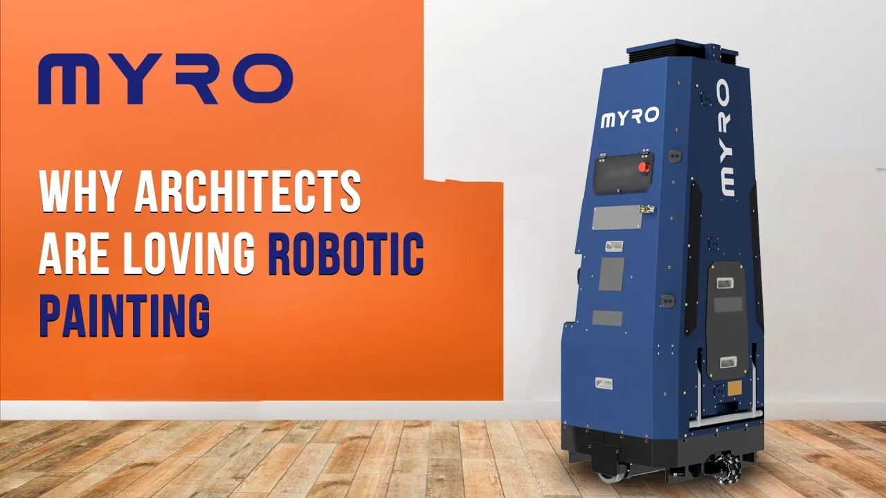 MYRO - World's First Internal Wall Painting Robot for Construction